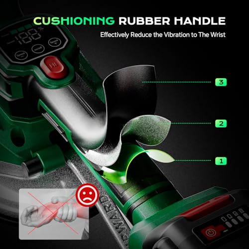TomTask Tile Vibration Tool w/145mm Suction Cup & 150kg Adsorption, Handheld Tile Installation Leveling Machine Max.18000r/Min, Tile Suction Cup Vibrating Tool w/10 Level, LCD Display & 2xBattery