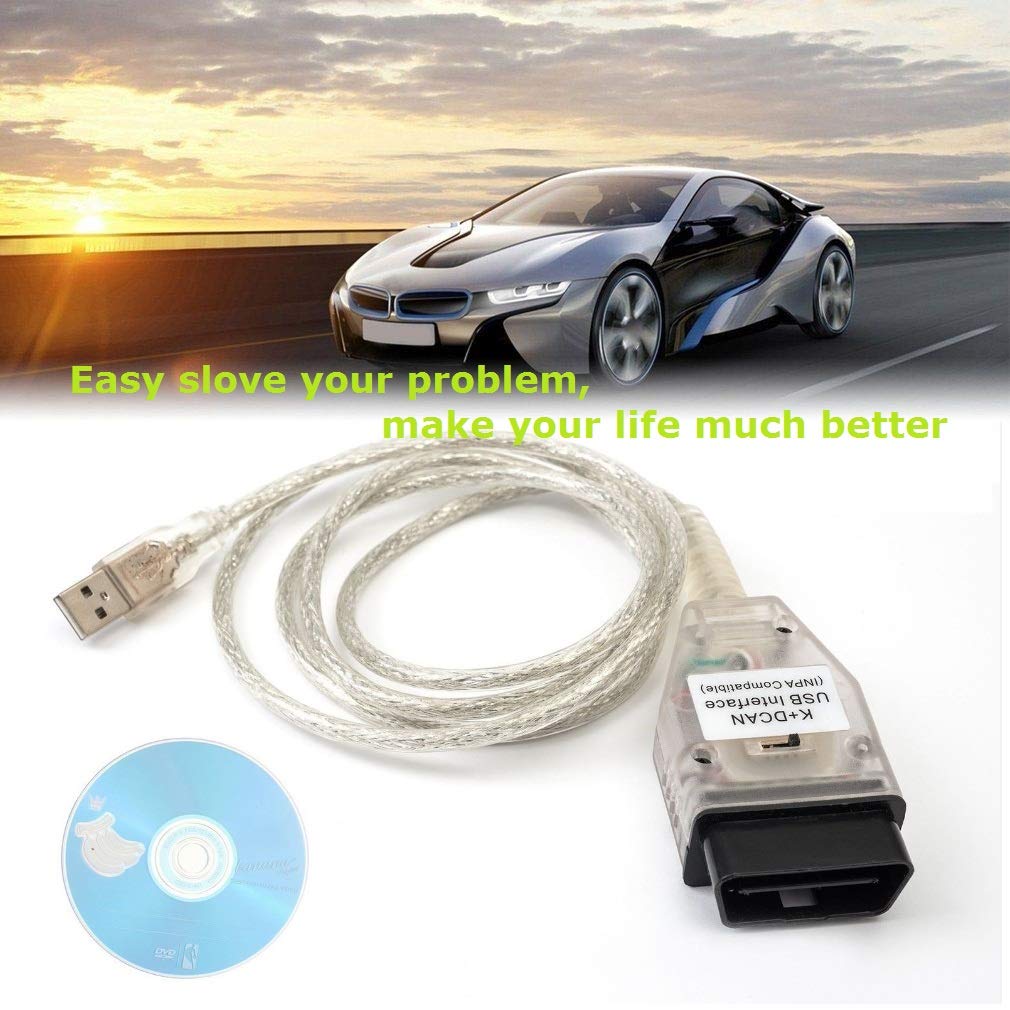 AuraTech K+ CAN Ediabas INPA Coding Cable DCAN Interface Coding Support E serials Interface for R56 E87 E93 E70