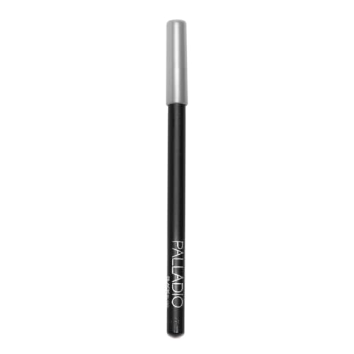 Palladio Wooden Eyeliner Pencil, Thin Pencil Shape, Easy Application, Firm yet Smooth Formula, Perfectly Outlined Eyes, Contour and Line, Long Lasting, Rich Pigment, Black