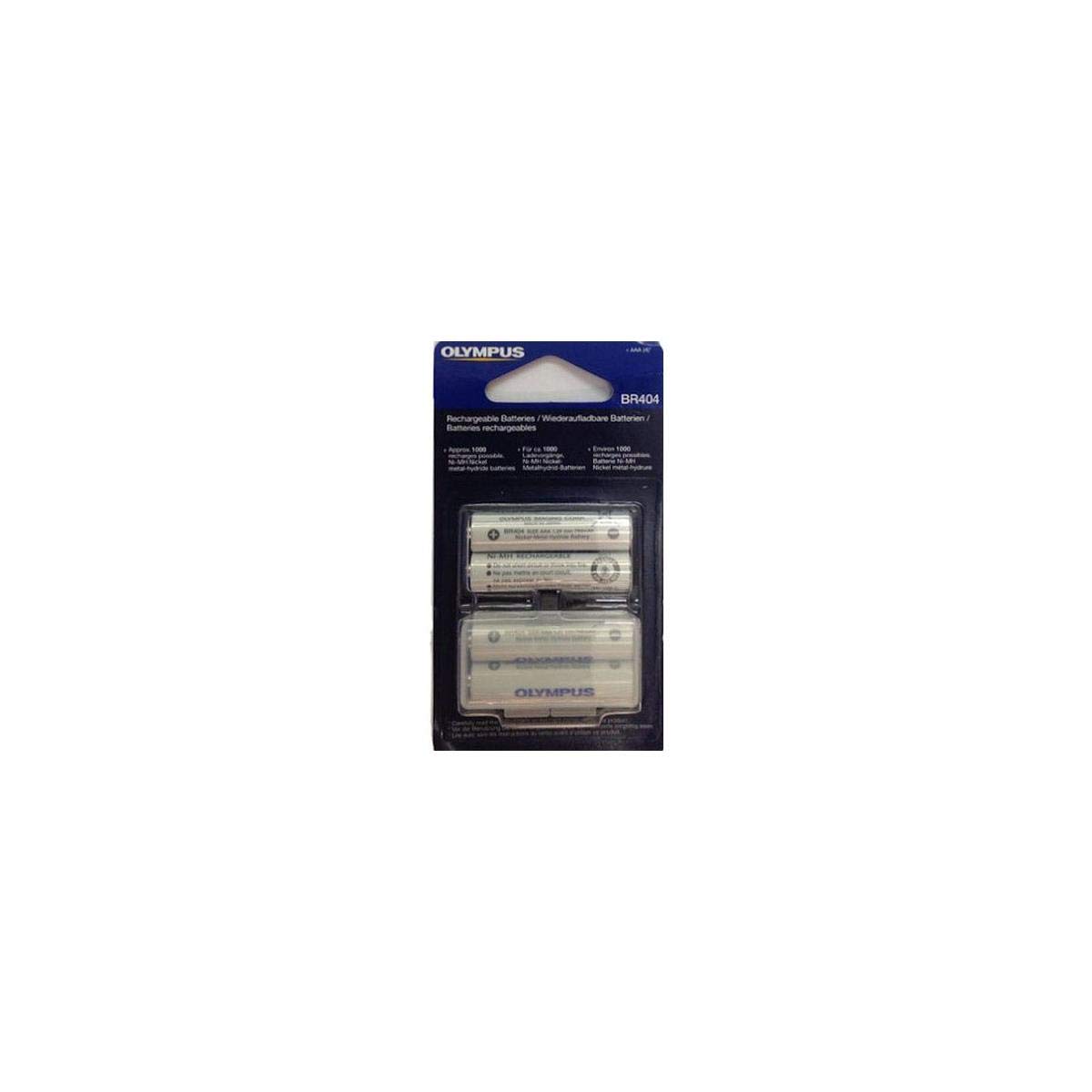 Olympus BR404 AAA 1.2V Rechargeable Ni-MH Battery, 4-Pack