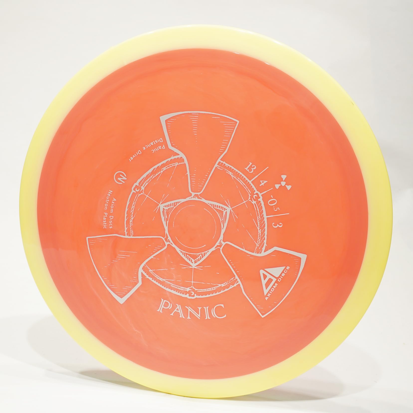 Axiom Panic (Neutron) Distance Driver Golf Disc, Pick Your Disc 168g Red w/Yellow Rim