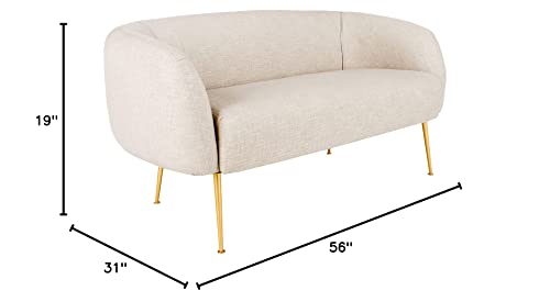 Safavieh Couture Collection Alena Glam Oatmeal Loveseat