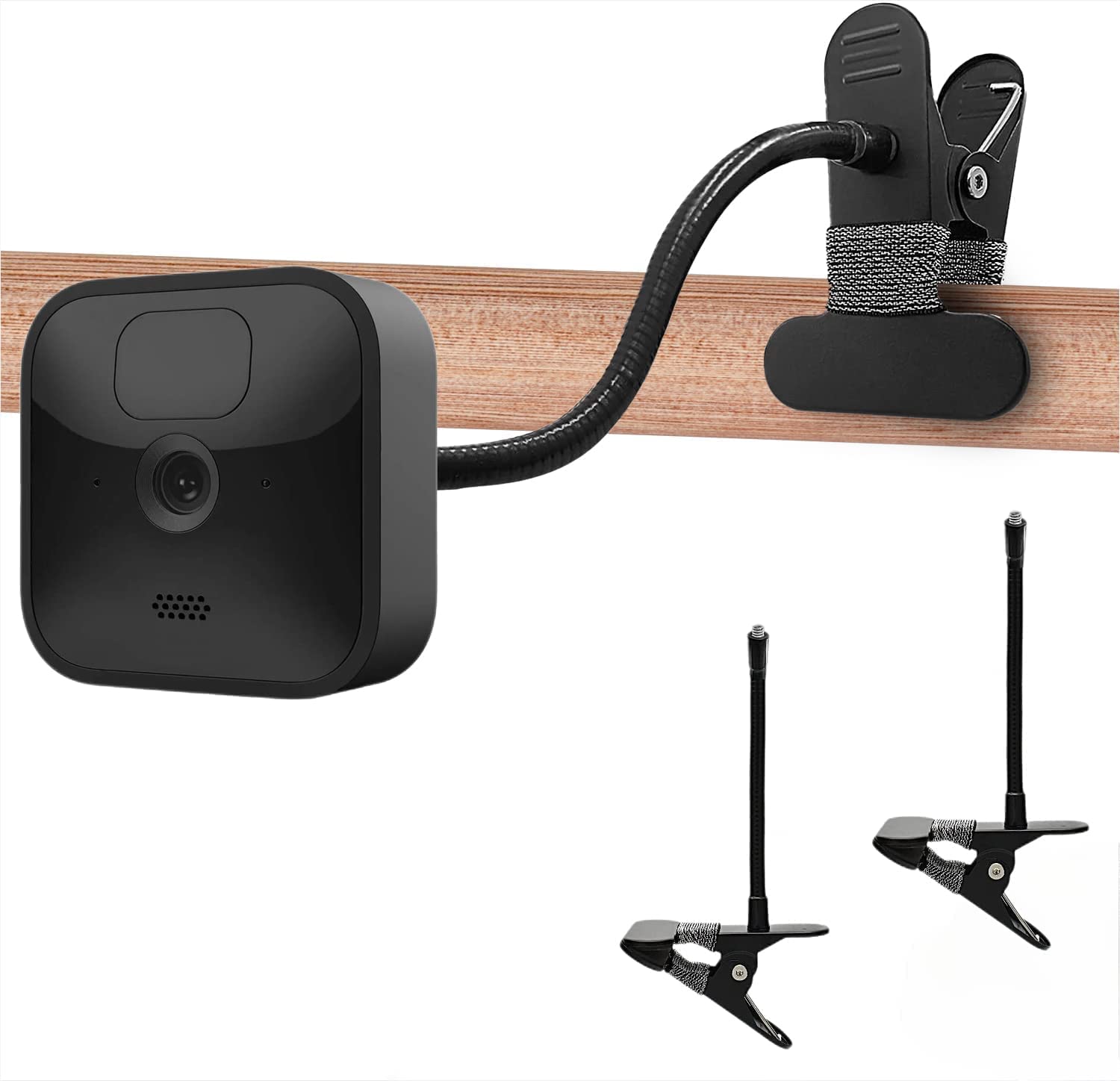 Blink Outdoor Camera Wall Mount, 360 Degree Adjustable Flexible Clip Clamp for Blink XT/XT2/All-New Blink/Blink Mini, for Blink Indoor Security Camera System, Attach Blink Camera Without Any Tools