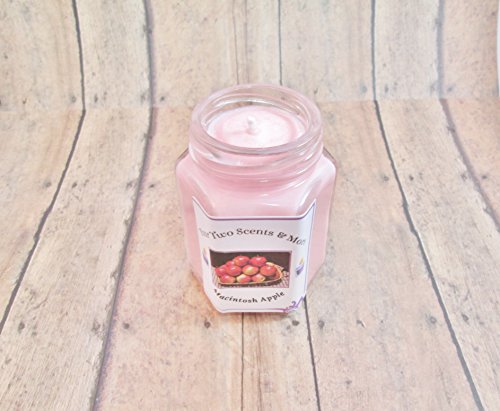 Macintosh Apple Scented Soy Candle, 4 oz, Free Shipping