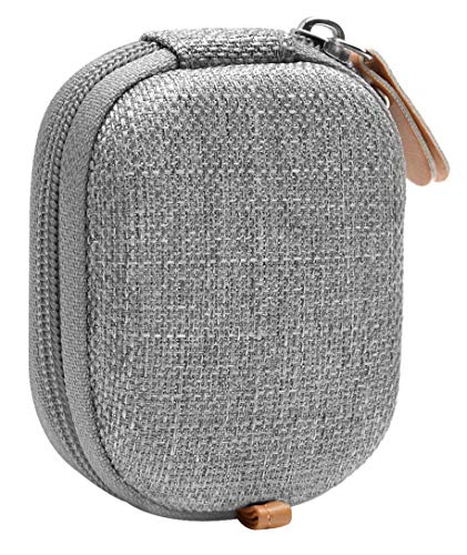 WGear Protective Case for Airpods, Handy Semi-hard case for airpods for travel, protective and orgaize, Shock and shake Proof, mesh pocket for cable and other accessories (Gray)