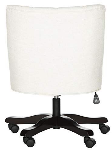 Safavieh Mercer Collection Soho Tufted Linen Light Cream Swivel Desk Chair