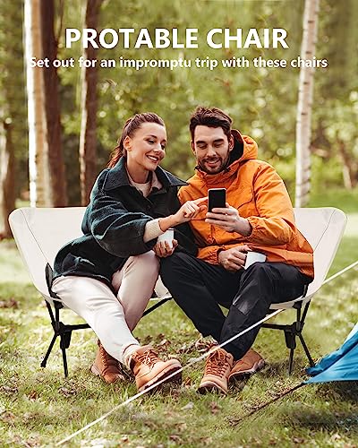 logard Lightweight Portable Camping Chair,Folding Outdoor Chair High Load Capacity,Sturdy Folding Chair for Hiking,Beach,Fishing,Festival, Hiking, Backpacking