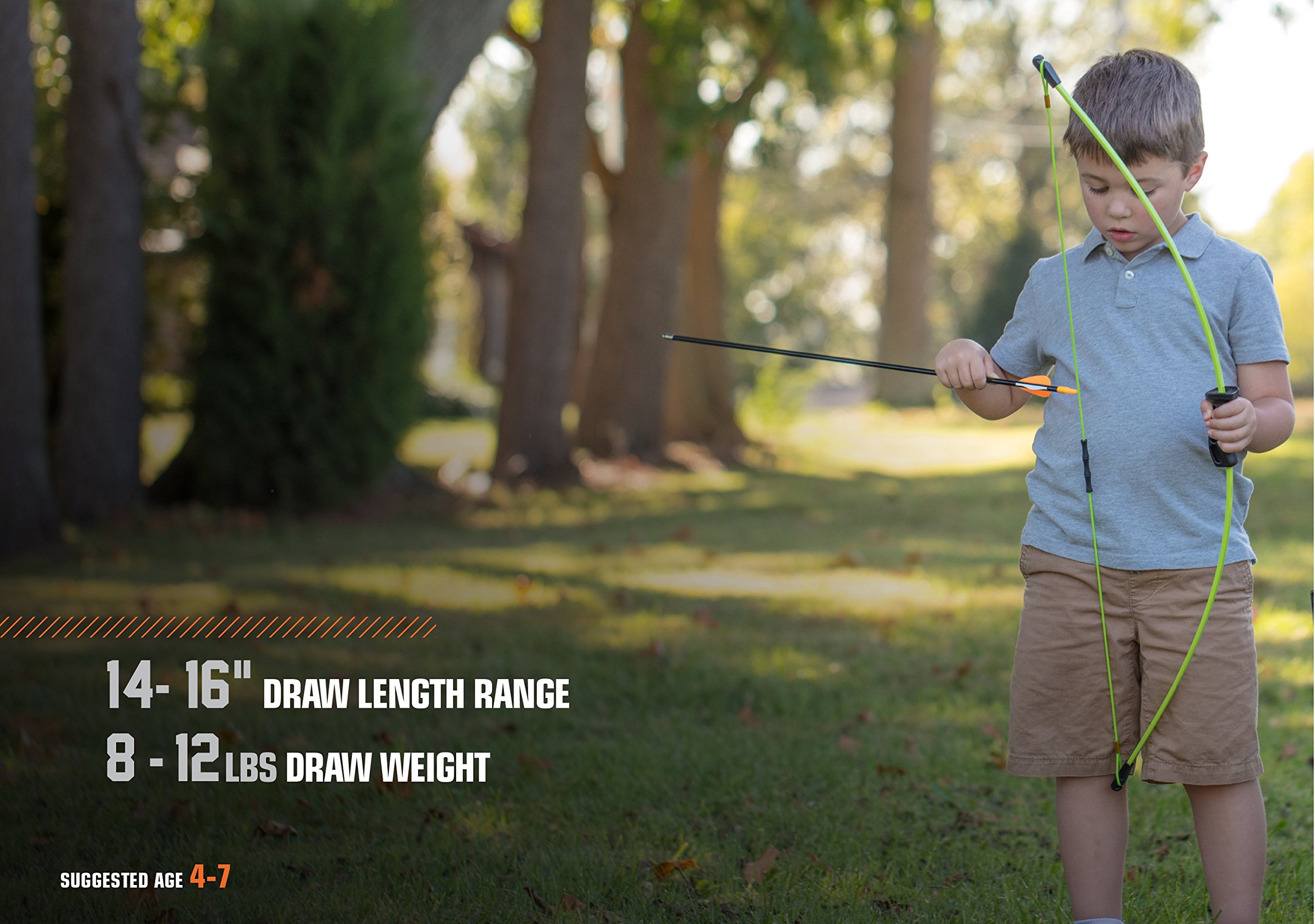 Bear Archery 1st Shot Bow Set for Youth, Ambidextrous, Flo Purple
