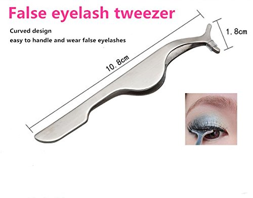 Yimart Professional Eyebrow Tweezer Set False Eyelash Extension Tool Kits Set Eyebrow Tweezers Eyebrow Trimmer Stainless Steel Eye Lashes Tweezers 7Pcs Grafting false eyelashes Makeup Accessories