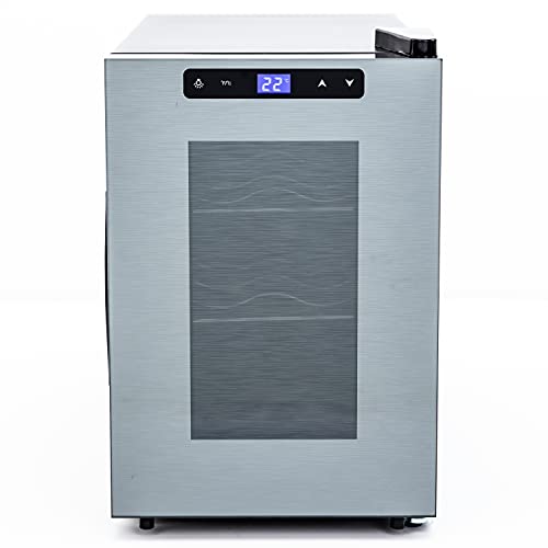 Avanti WCT6C4S Wine Cooler Refrigerator with 6 Bottle Capacity, Thermoelectric Cooling, Freestanding WineCellar, Temperature LED Display, Black