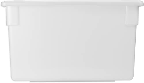 Carlisle FoodService Products Storplus Food Storage Container with Stackable Design for Catering, Buffets, Restaurants, Polyethylene (Pe), 21.5 Gallon, White, 21.5 Gallon, 26" x 18" x 15"