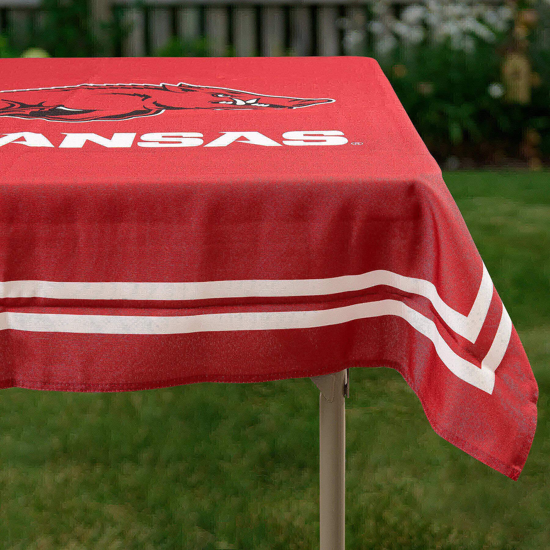 College Flags & Banners Co. Arkansas Logo Tablecloth or Table Overlay