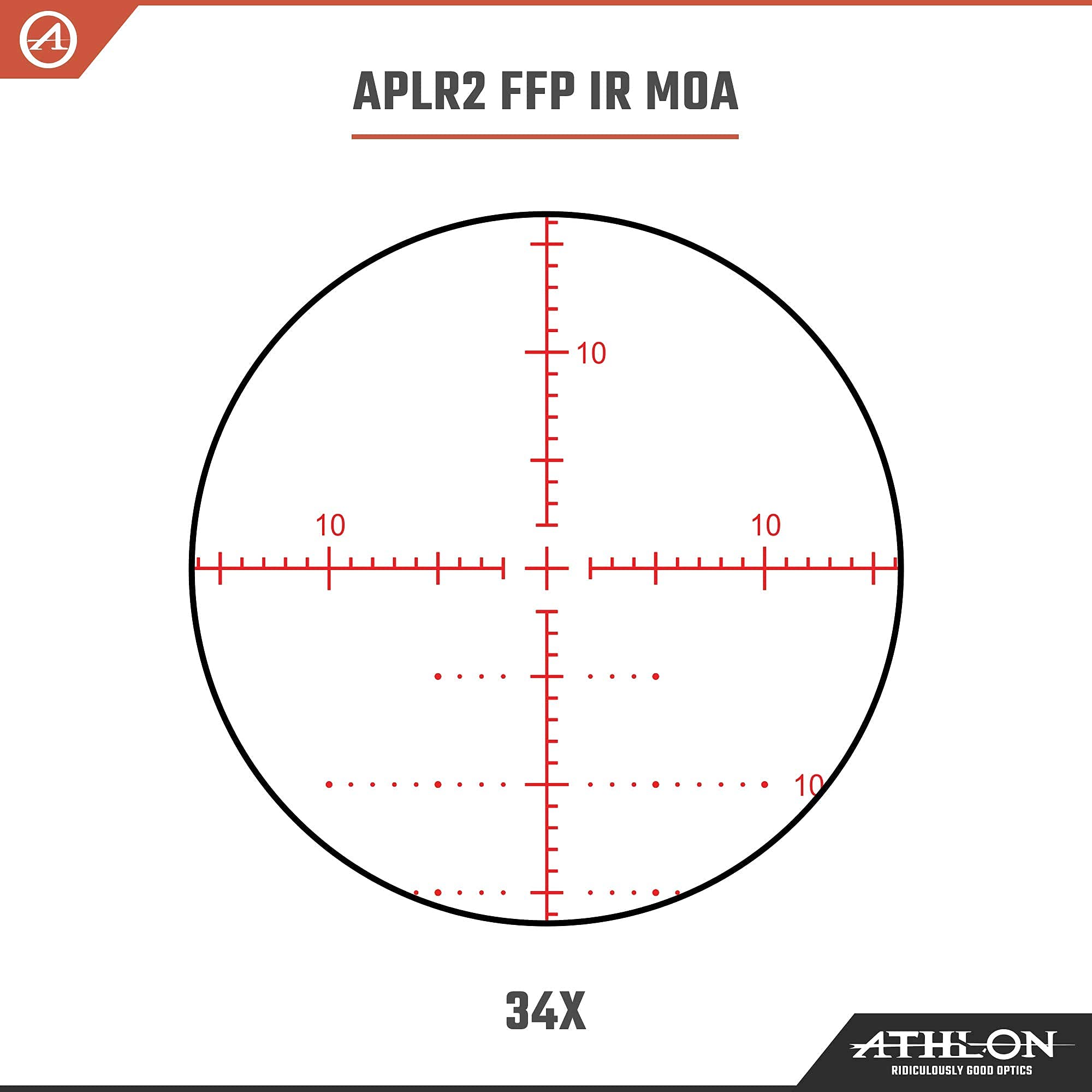 Athlon Optics Argos BTR GEN2 8-34x56 Riflescope - APLR2 FFP IR MOA, Black