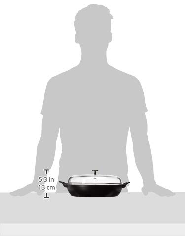STAUB Braiser with Glass Lid, 3.5-Qt, Matte Black