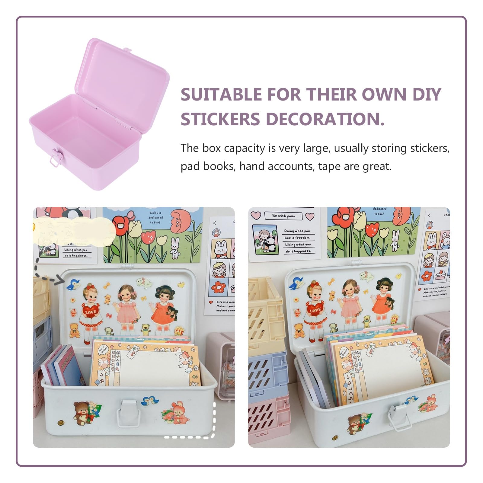 Cabilock 1pc Box Snack Metal Nesting tins Drawer Box Storage Rack Household Trash Box Simple Sundries Holder Storage Container Hinge Tray Mini Hinges Rectangle Jewelry Box Seal