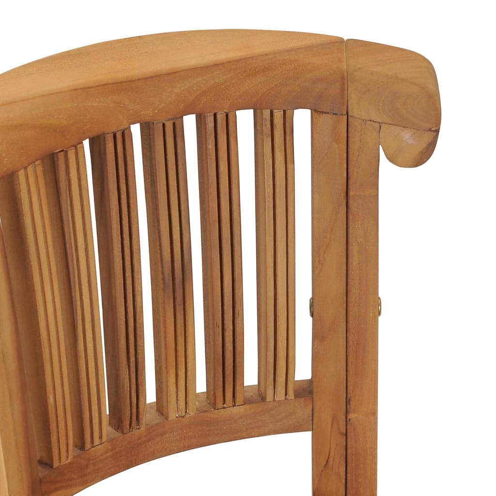 vidaXL Solid Teak Wood Bar Stool - Scandinavian-Style Indoor/Outdoor Seating Ideal for Kitchen, Dining Room and Garden Area - Durable Weather Resistant Finish