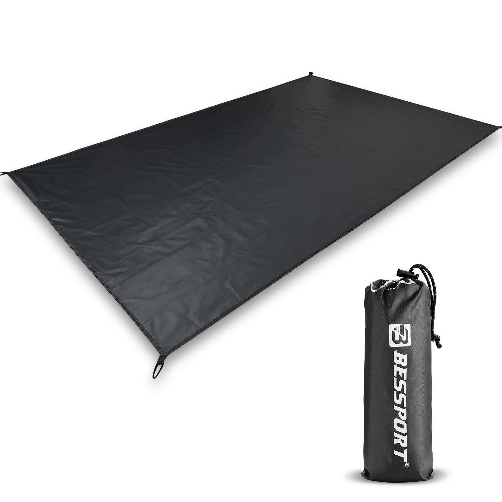 Bessport Ultralight Tent Footprint for 2 Person Waterproof Camping Tarp with Drawstring Carrying Bag for Picnic Hiking Backpacking Beach