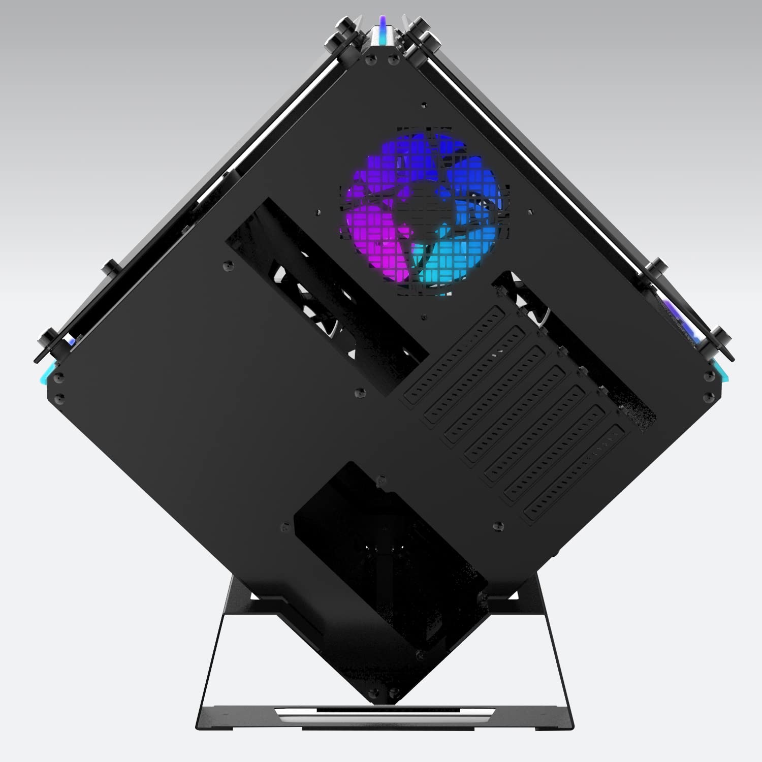 AZZA CSAZ-802F Cube CASE w/DRGB Lighting and Tempered Glass,black