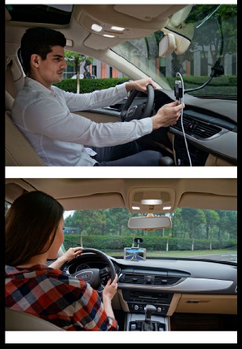 MagicHold 360 Degree Rotating Double Hold Car Mount Holder Compatible with Ipad Mini, IPAD Air, Ipad Pro 9.7 10.5 Inch, iPhone ,Tablets or Smartphone 3 to 11 Inch
