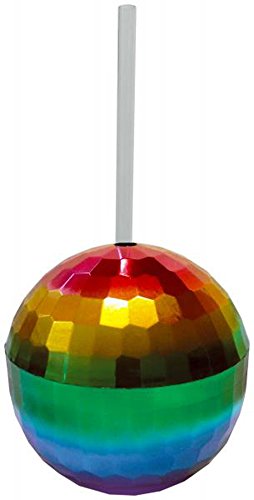 Six Rainbow Disco Ball Cups - Set of Six