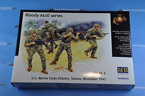 Masterbox Bloody Atoll US Marine Corps Infantry Tarawa, November 1943 1/35 Master Box 3543