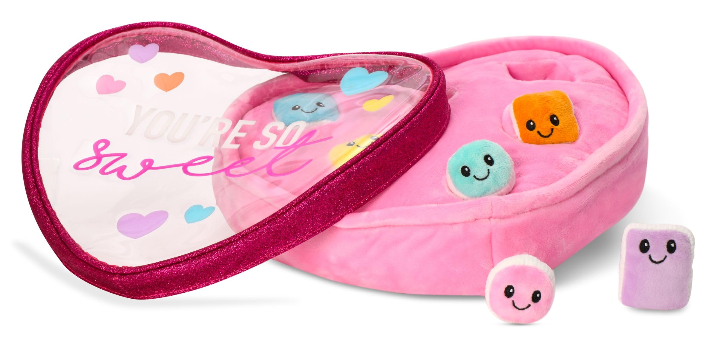 iscream Play with Your Food! Cotton Candy Play Pillow Set with Embroidered Accents