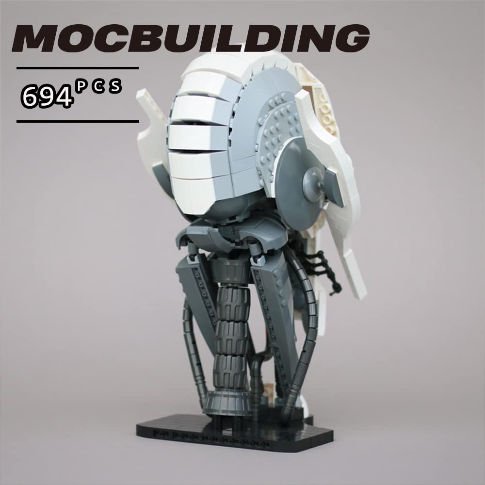 MOCBUILDING Easter Basket Stuffers, Room Decor, Easter Gifts for Kids, General Grievous Helmet Model Blocks Toys for Boys 5-7/Adult Brithday Easter Gifts for Kids 8-12 694pcs