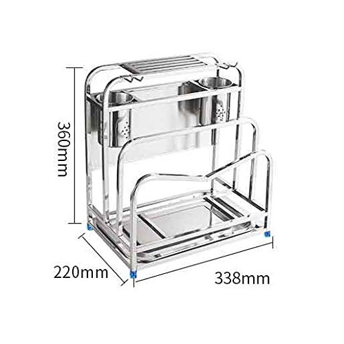 BHVXW Pan Cover Holder Support Frame Base Pot Lid Iron Storage Rack Stand Cutting Board Knife Rests Organizer Kitchen Gadgets