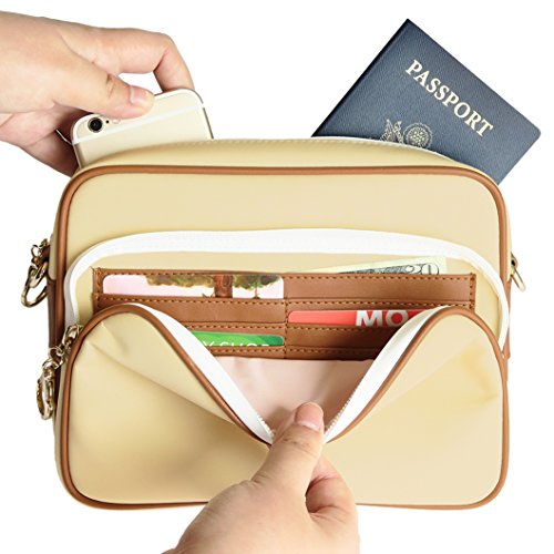 Arden Cove Full Anti-Theft Waterproof Cross-Body Bag (20" Drop Length, Black)