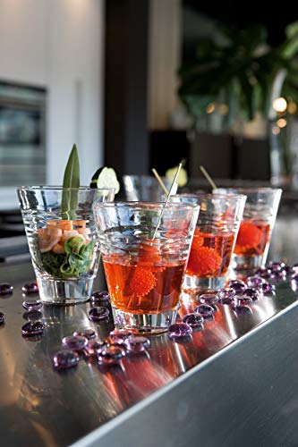 Barski - European Glass - Double Old Fashioned Tumbler Glasses - Uniquely Designed - Set of 6-10 oz. - Made in Europe