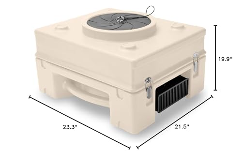 B-Air AP-450 Max Professional Grade Air Purifier Scrubber for Household Use, 450 CADR, Water Damage Equipment, Eggshell White