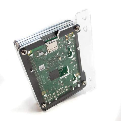Zebra VESA Arm Mounting Plate - Acrylic - for Raspberry Pi5, 4 B, 3B+, 3, Pi 2, and Pi B+ Arduino: Black