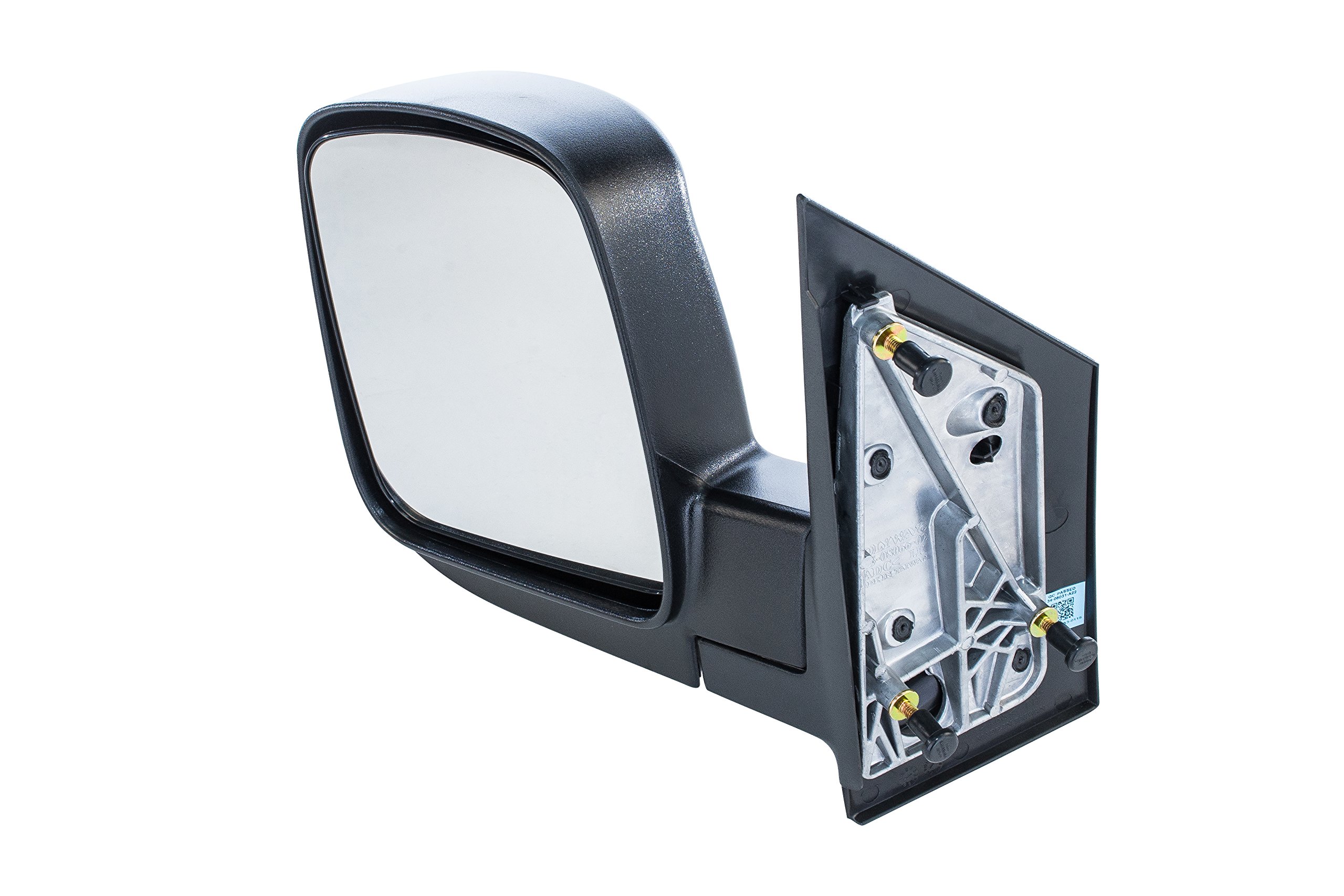 Dependable Direct Driver Side Mirror for Chevy Express, GMC Savana (03 04 05 06 07 08 09 10 11 12 13 14 15 16 17) Textured Non-Heated Folding Left Outside Rear View Replacement Door Mirror - GM1320284