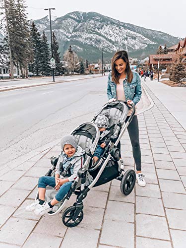Baby Jogger City Select Stroller with Deluxe Pram | Baby Stroller with 16 Ways to Ride | Deluxe Pram Bassinet for Infants & Toddlers, Jet