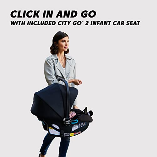 Baby Jogger City Select Travel System | Baby Stroller with City Go 2 Car Seat | Stroller Car Seat Combo with 16 Ways to Ride, Jet