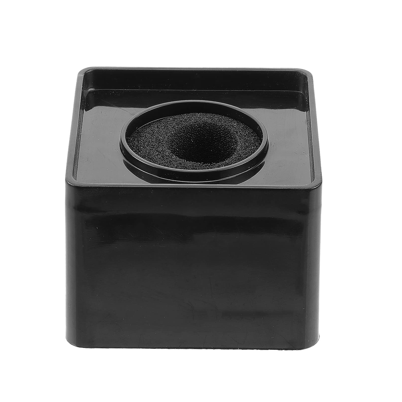 Lurrose Custom Signs Square Cube Shaped Microphone Flag Station Interview KTV Mic Portable Microphone Logo Flag Station (Black) Desktop Mic Stand