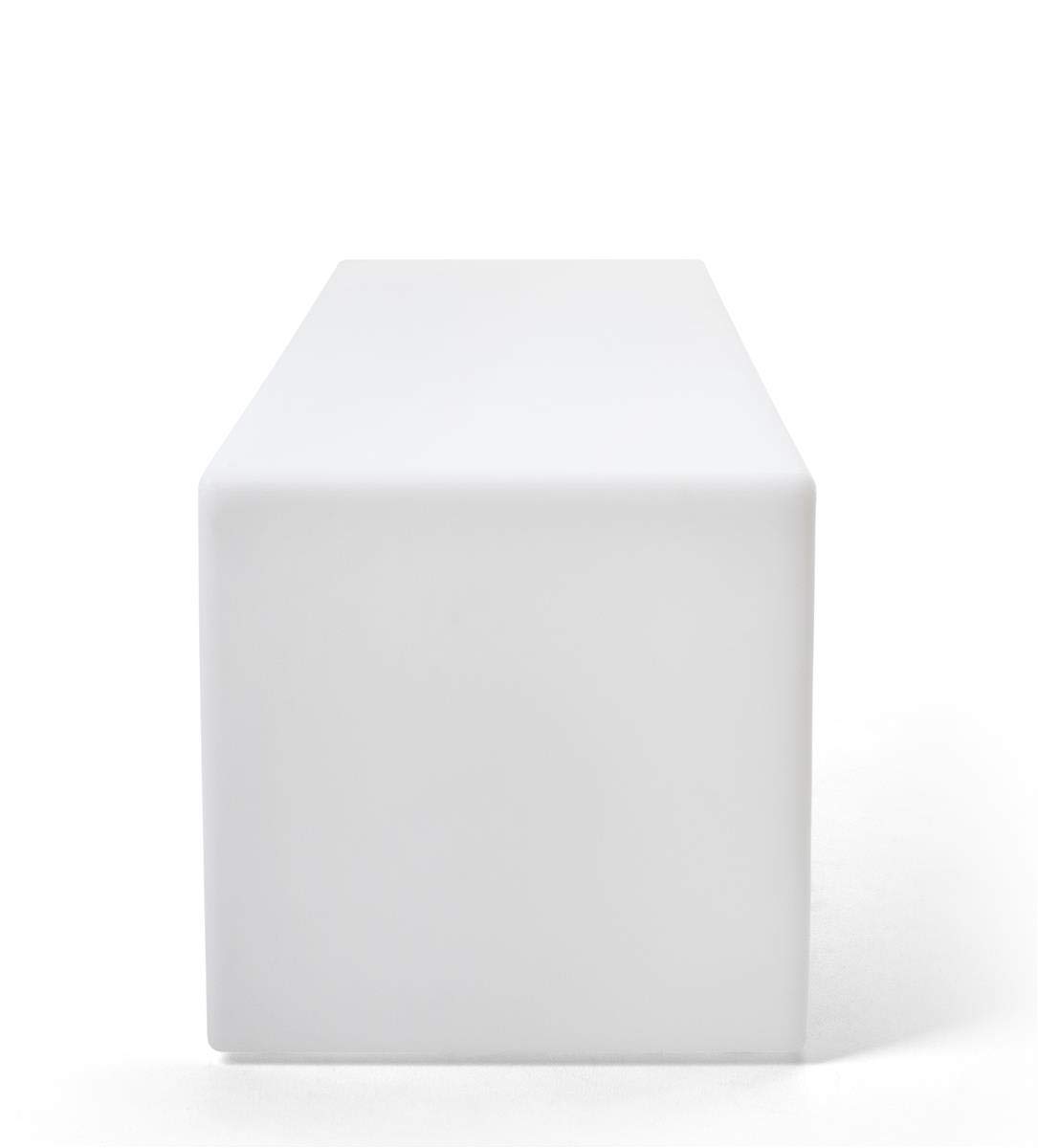 Displays2go Backlit Benches with Color Changing Lights β White (FDLED47BST)