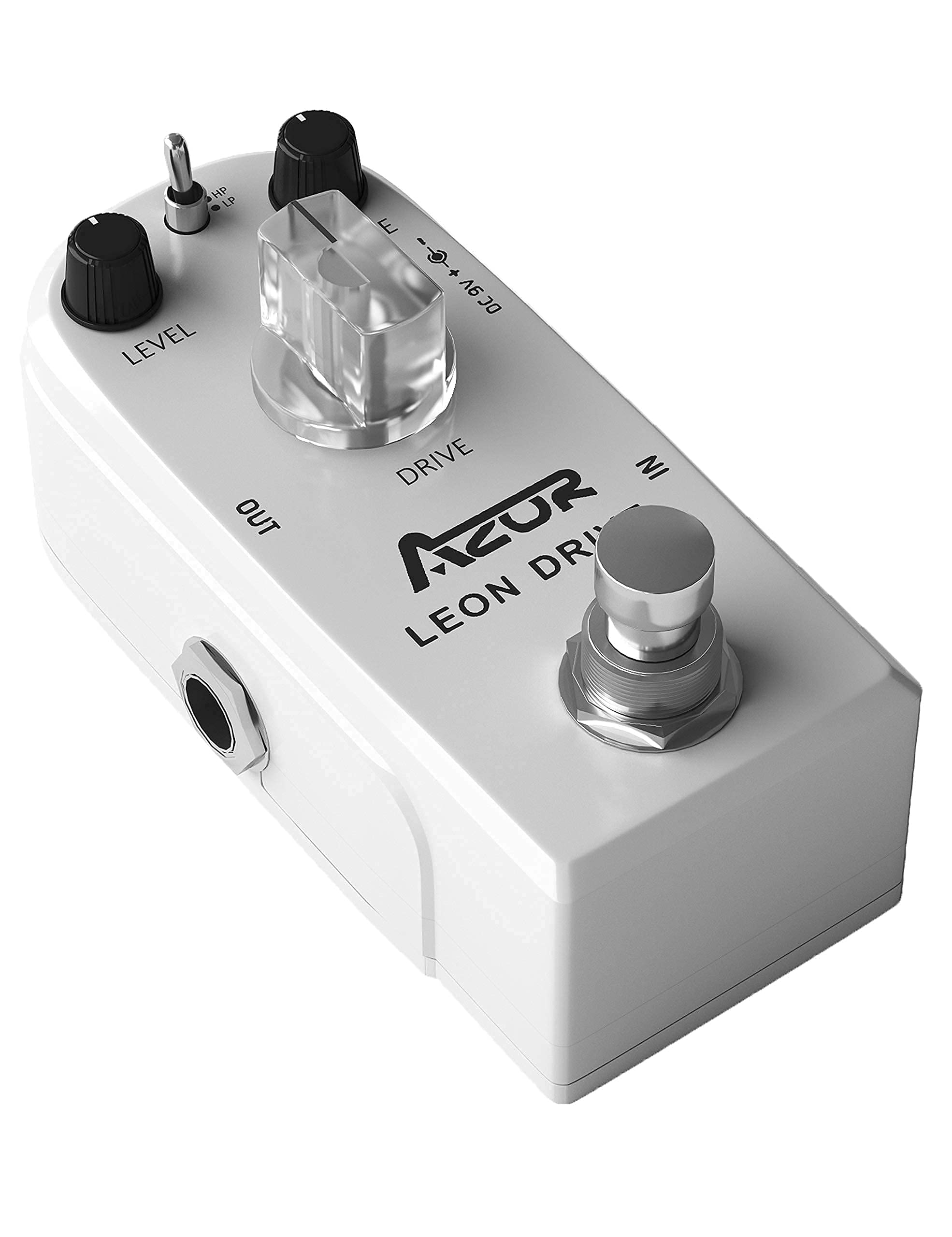 AZOR Leon Ultimate Drive Overdrive Guitar Effect Pedal with Guitar Pedal Power Cable
