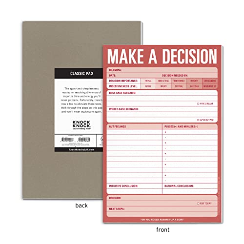 Knock Knock Make a Decision Pad