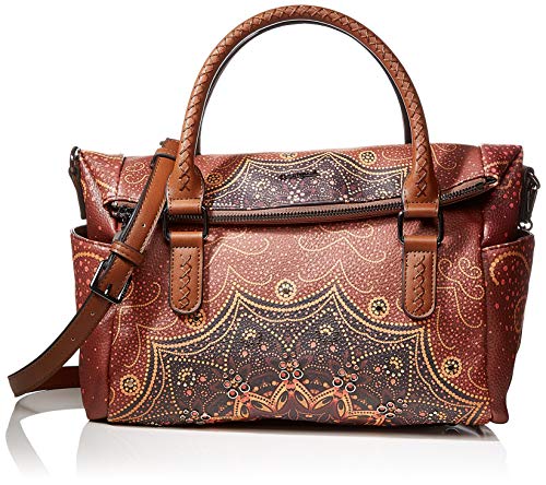 Desigual womens Tekila Sunrise Loverty 2 Top Handle Bag, Cognac, One Size US