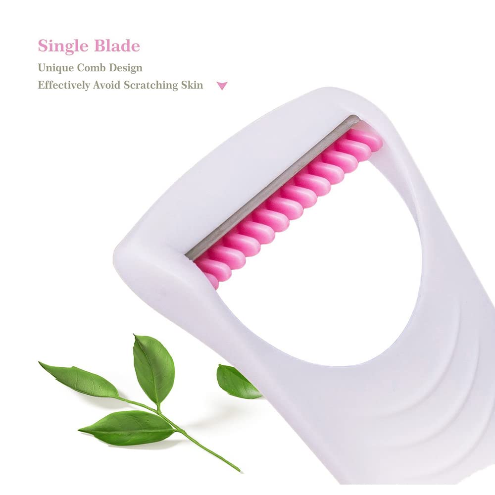 Disposable Blade Razor 20 PCS with individed pack, unisex dry/wet use hair removal, Safety Hygiene Protable