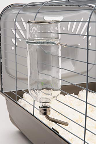 Lixit Chew Proof Flat Sided Water Bottles for Rabbits, Ferrets, Rats, Birds, Hamsters, Guinea Pigs, Chinchillas Gerbils and Other Small Animals. (26 Ounce (Pack of 1), Clear)