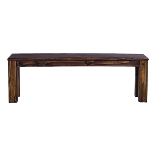 B.R.A.S.I.L.-Möbel TableChamp Bench Solid Pine 37.8 Inch Oak Antique Wood Oiled
