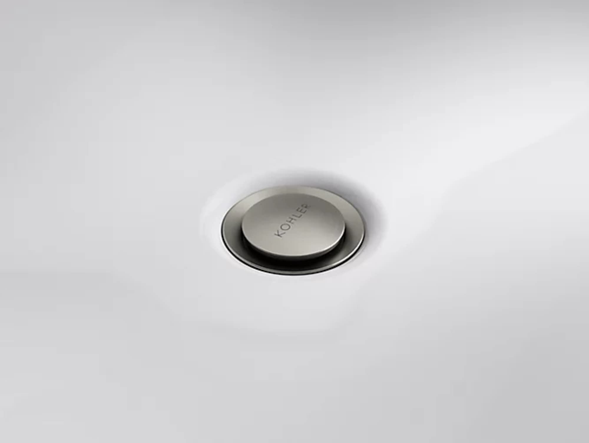 Kohler RH1464524-BN Clicker Drain with Overflow in Vibrant Brushed Nickel