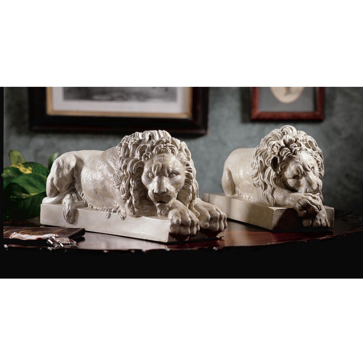 Design Toscano Lions from the Vatican Sculptures