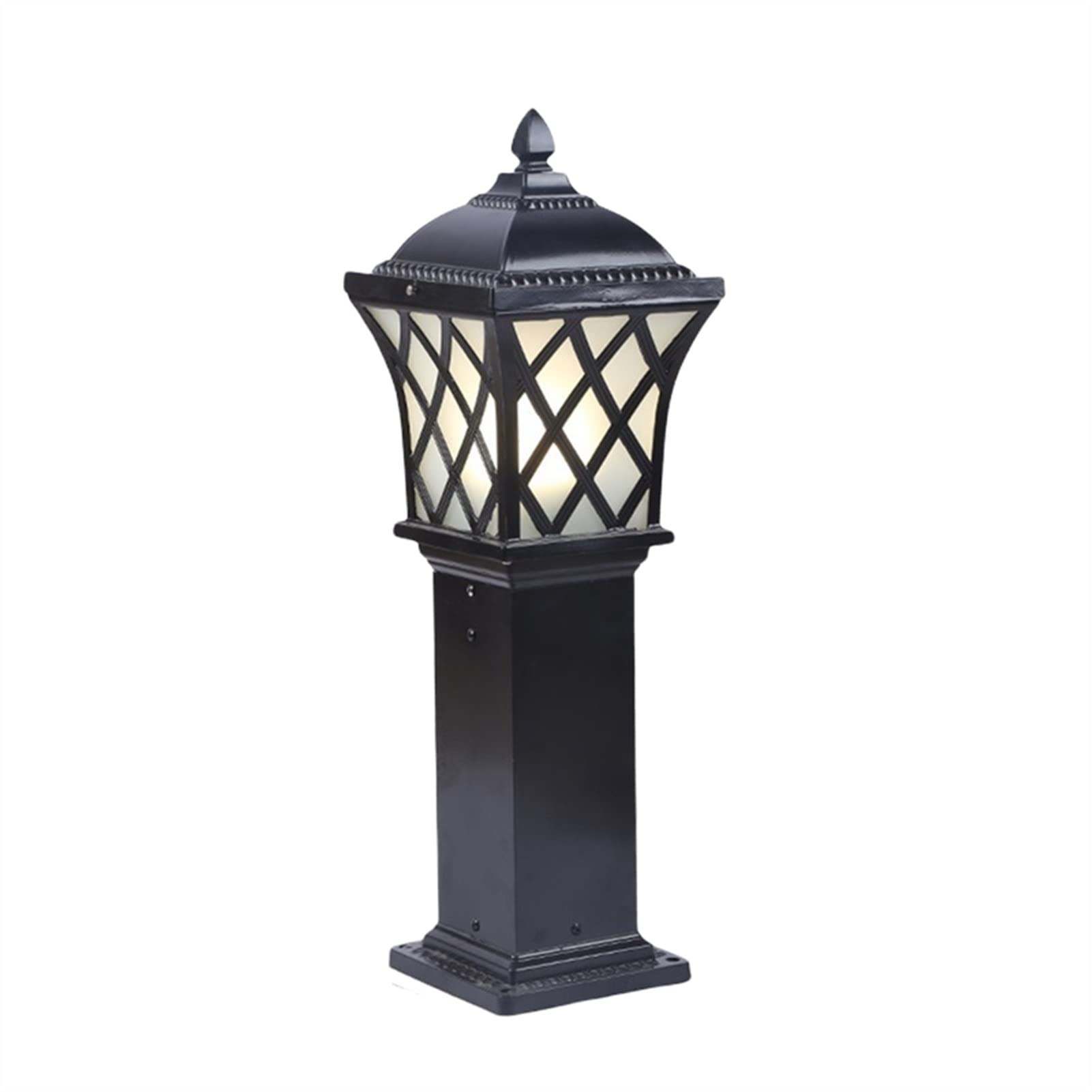 WHYSFX Outdoor Garden Light Classical Lawn Lamp Fixtures LED Waterproof Decorative for Home Courtyard Lights & Lighting Lawn lamp (Emitting Color : Black H60cm, Wattage : 110V)