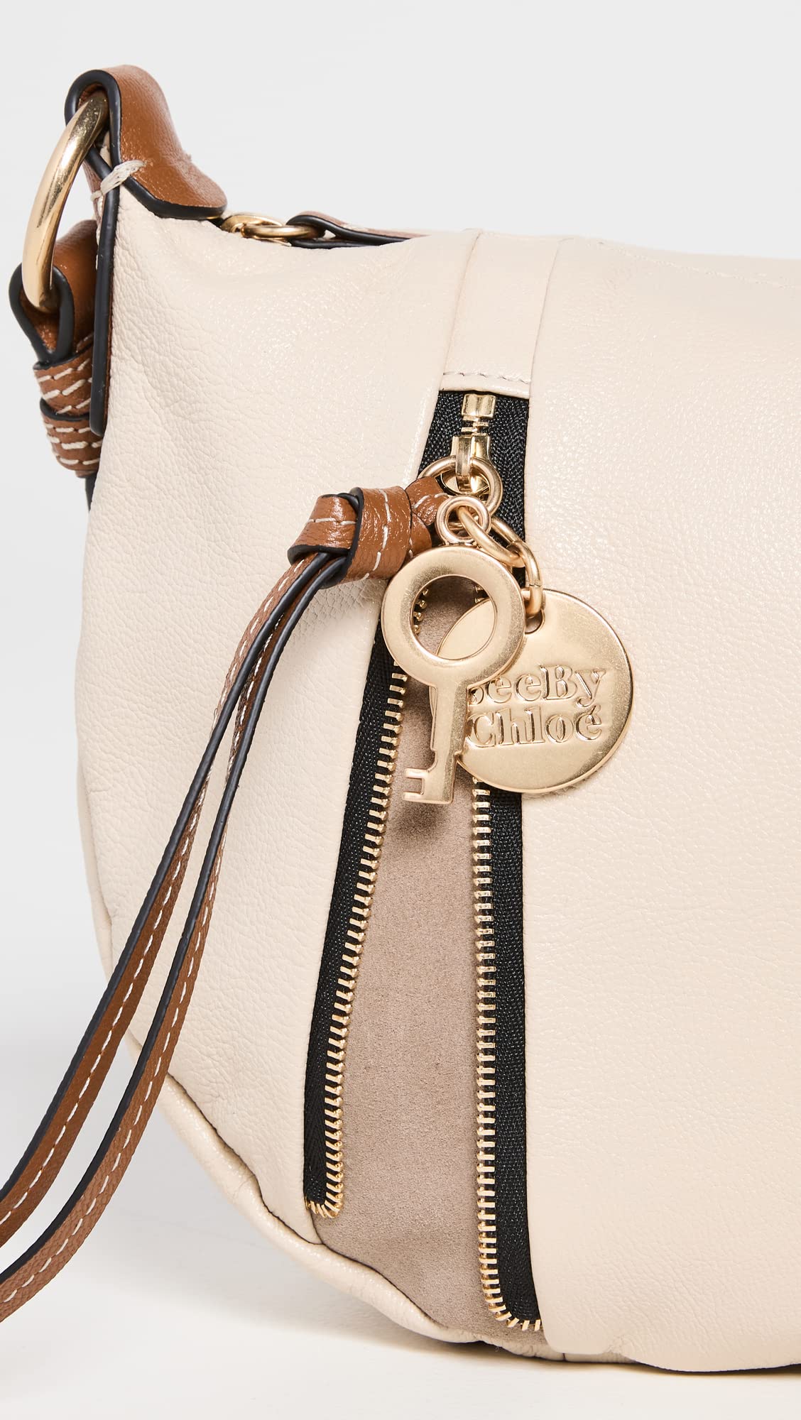 See by Chloe Indra Moon Bag Cement Beige One Size