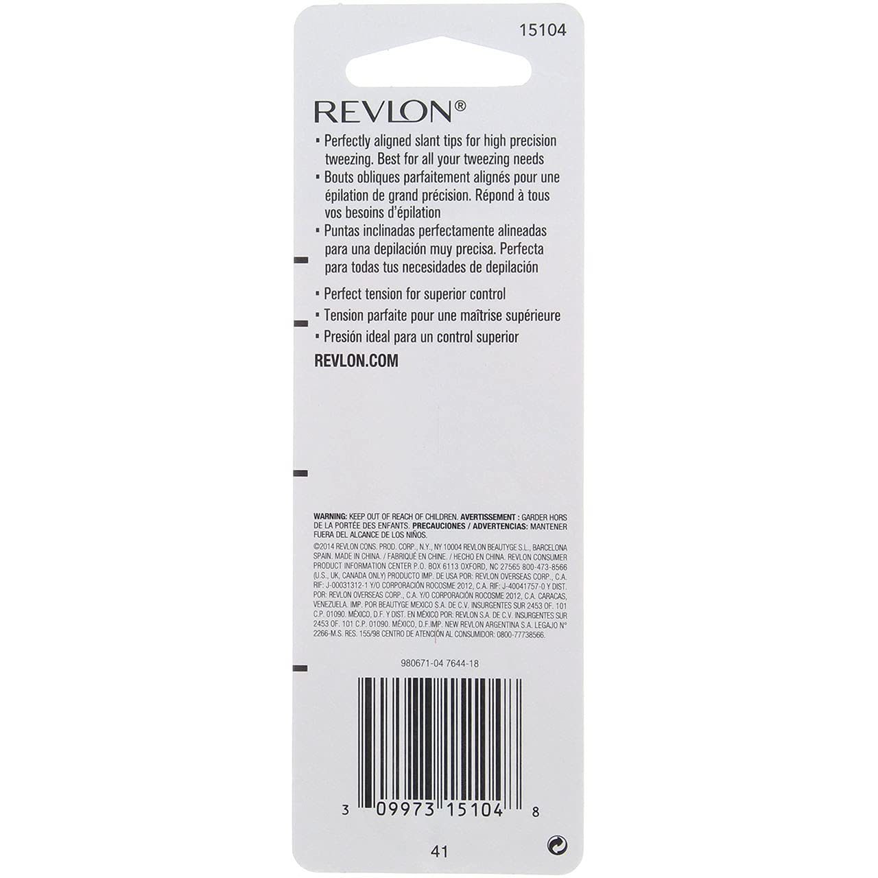 Revlon The Designer Collection Slanted Tweezers 1 ea (Pack of 2)