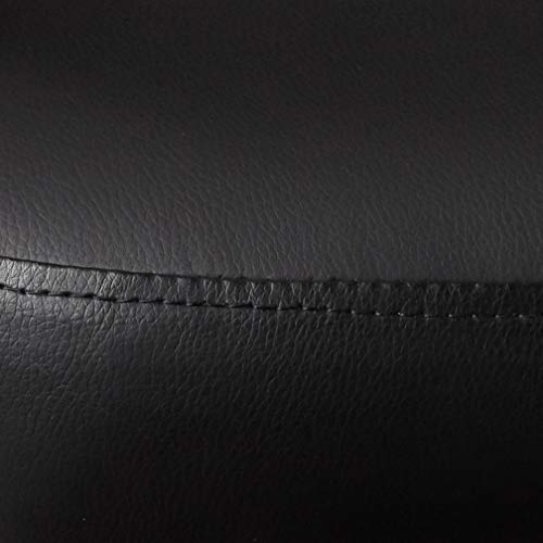 Boss Office Products Leather Sled Base Side Guest Chair, Black