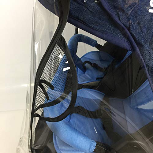 Stroller Rain Cover,Universal Rain Cover for Side by Side Baby Stroller, Double Stroller Cover for Rain and Wind,Baby Outdoor Activities Accessories.